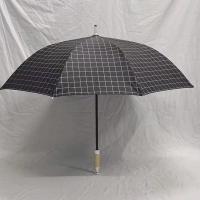 China Large Waterproof Japanese and Korean Style Plaid Golf Umbrella Custom Logo Made in Japan for sale
