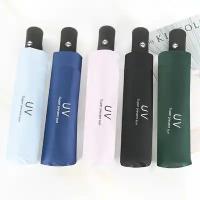 China Custom Logo Printing Three-Folding Umbrella with Metal Shaft Car Logo Gift and Promotion for sale