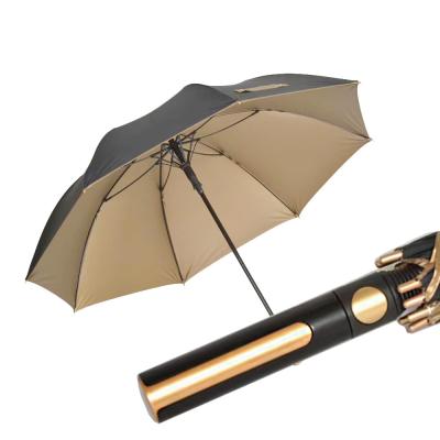 China 120cm Open Diameter X103 UV Protect Golden Coating Umbrella for Business and Golfing for sale