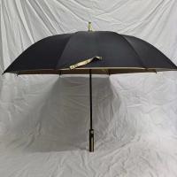 China 120cm Open Diameter X103 UV Protect Golden Coating Umbrella for Business and Golfing for sale