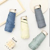 China Five Fold 6k UV Sun Umbrella Mini Folding Pocket Umbrella Gift with 87cm Open Diameter for sale
