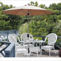 China Plastic Tips Wooden Beach Patio Cafe Garden Swimming Pool Outdoor Restaurant Umbrella All in 1 for sale