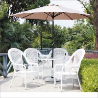 China Plastic Tips Wooden Beach Patio Cafe Garden Swimming Pool Outdoor Restaurant Umbrella All in 1 for sale
