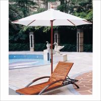 China Plastic Tips Wooden Beach Patio Cafe Garden Swimming Pool Outdoor Restaurant Umbrella All in 1 for sale
