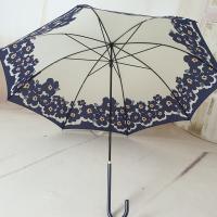 China Fiberglass Frame Straight Pole Advertising Umbrella with Customized Color and Logo for sale