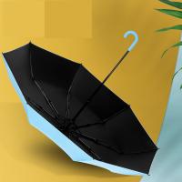 China Girls' Three-folding Sunblock Umbrella with UV Protection and Dual-purpose Function for sale