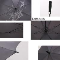China Industry Manual Control Reflective Advertising Golf Umbrella with Fiberglass Ribs for sale