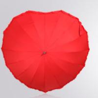 China Adults Party Performance Umbrella with Customized Logo and Unique Design Heart Shaped for sale