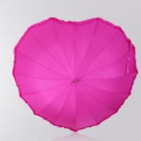 China Adults Party Performance Umbrella with Customized Logo and Unique Design Heart Shaped for sale
