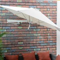 China Outdoor Villa Patio Telescopic Folding Sun Umbrella with Air Vent and All in 1 Function for sale