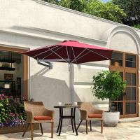 China Outdoor Villa Patio Telescopic Folding Sun Umbrella with Air Vent and All in 1 Function for sale