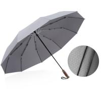 China Business Three Fold Reinforced Windproof Umbrella with 25 Inch Large Umbrella Surface for sale