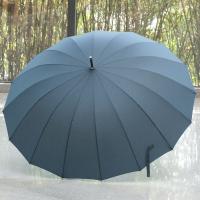 China 27 Inch 16 Ribs Golf Straight Umbrella with Wooden Handle Personalized Customized Item for sale