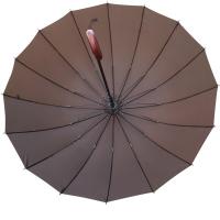 China 27 Inch 16 Ribs Golf Straight Umbrella with Wooden Handle Personalized Customized Item for sale