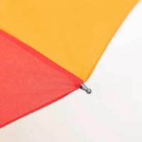 China Custom Logo Printed Black Metal Frame 3 Folding Windproof Rainbow Color Fashion Umbrella for sale