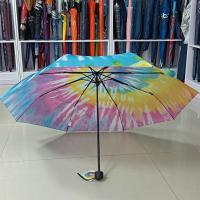 China Full Painting Manual 3 Folding Personalized Customized All in 1 Minimalism Style Umbrella for sale