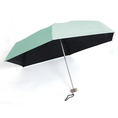 China Agile Supply Chain Umbrella Manual Open Tiny Mini 5Folding Customized with Logo Print for sale