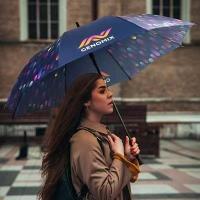 China Customized Logo Large Sublimation Golf Straight Umbrella for Wind and Rain Protection for sale