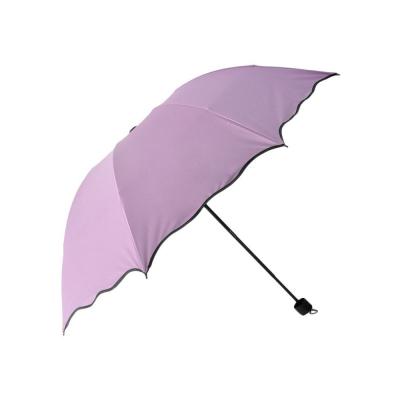 China Customized Adults' Manual Open Folding Color Changing Umbrella Invention for Promotion for sale