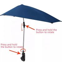 China Outdoor Camping Beach Usage Sport Versa Umbrella with SPF 50 and Universal Clamp clip for sale