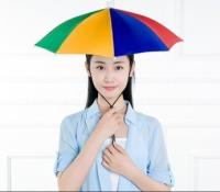 China Manual Control Custom Logo Printed Super Mini Head Hat Paraguas for Travel Needs for sale