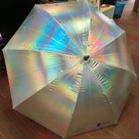 China Custom Logo Printing Windproof Umbrellas with UV Protection and Dazzling Laser Design for sale