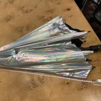 China Custom Logo Printing Windproof Umbrellas with UV Protection and Dazzling Laser Design for sale