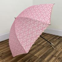 China Travel Occasion Simple Pink Two-Fold Embroidery Umbrella Lightweight and Practical for sale