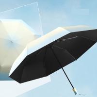 China Sense Umbrella Gradient Double Sun Triple Fold Sun Protection for Adults 12K 23 Inch for sale