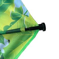 China Double Leaf Reinforced 2 M 2.4 M Folding Universal Rain Protection Sunscreen Umbrella for sale