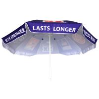China 2.4 Meters Open Diameter Customized Logo Pongee Beach Umbrella for Outdoor Advertising for sale