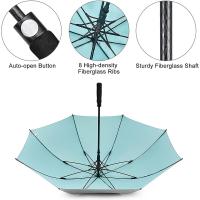 China Travel Design Style Golf Umbrella with Automatic Windproof Function and Long Handle for sale