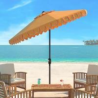 China Minimalist Design Beach Umbrella 9 inch Black and White Auto Tilt for Outdoor Collection for sale