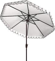 China Minimalist Design Beach Umbrella 9 inch Black and White Auto Tilt for Outdoor Collection for sale