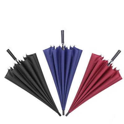China Fiberglass Frame 16 Bone Straight Advertising Golf Umbrella for Business Hotel Gift for sale