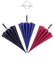 China Fiberglass Frame 16 Bone Straight Advertising Golf Umbrella for Business Hotel Gift for sale