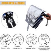 China Double Breathable Triple Folding Umbrella End Advertising Gift with Polyester Fabric for sale