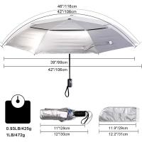 China Double Breathable Triple Folding Umbrella End Advertising Gift with Polyester Fabric for sale