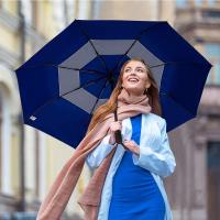 China Double Breathable Triple Folding Umbrella End Advertising Gift with Polyester Fabric for sale
