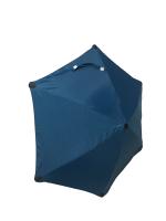 China 6 Rib Round Clip Sun Umbrella Swiveling UV Sunshade Sliver Coating and Customized Logo for sale