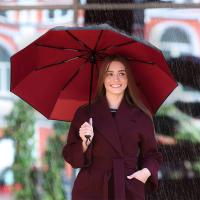 China Golden Coated Alloy Shaft Grade Automatic Advertising Gifts Three Folding Umbrellas for sale