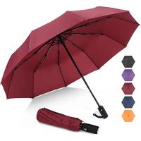 China Customized Logo Three Section Folding Umbrella Rain and Sun Dual- Steel Shaft Design for sale