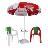 China PP Cup Holder and Plastic Tray Accessories for Minimalist Style Outdoor Beach Umbrella for sale