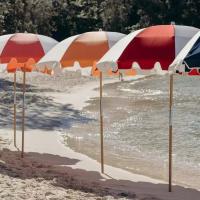 China Outdoor Auto 1.8 M Sun Protection Beach Umbrella for Garden Occasion Customized Design for sale