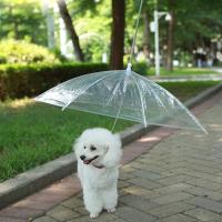 China Custom Foldable Waterproof White Transparent Pet Plastic Umbrella with Aluminum Handle for sale