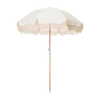 China Outdoor Patio Beach Umbrella with Tassel Sunshade and 29/32 Shaft Korean Style Large for sale
