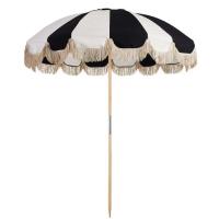 China Outdoor Patio Beach Umbrella with Tassel Sunshade and 29/32 Shaft Korean Style Large for sale