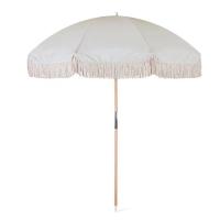China Outdoor Patio Beach Umbrella with Tassel Sunshade and 29/32 Shaft Korean Style Large for sale