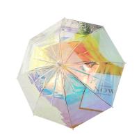 China Craftsman Design Glitter Effect Magic Change Color Reflective Multicolor POE Umbrella for sale