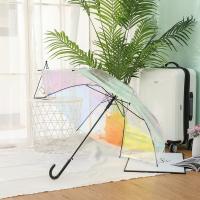 China Craftsman Design Glitter Effect Magic Change Color Reflective Multicolor POE Umbrella for sale